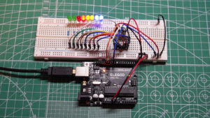 Arduino学習⑮ Lesson16 74HC595を使って8つのLEDを制御 | ロボットをつくってみる